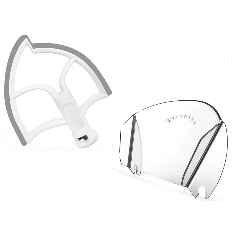 Flat-Edge-Beater-Bilateral-Flexible-Silicone-Edges-Bowl-Scraper-For-6 ...