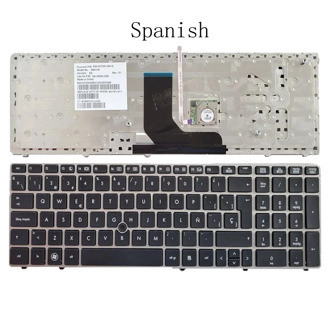 Spanish-Germany-Potuguese-New-Latop-Keyboard-For-Hp-Elitebook-8560P ...