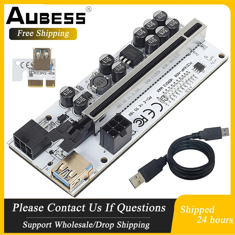Pci express riser ver012 usb 3.0 pcie riser cartão 1x 4x 8x 16x ...