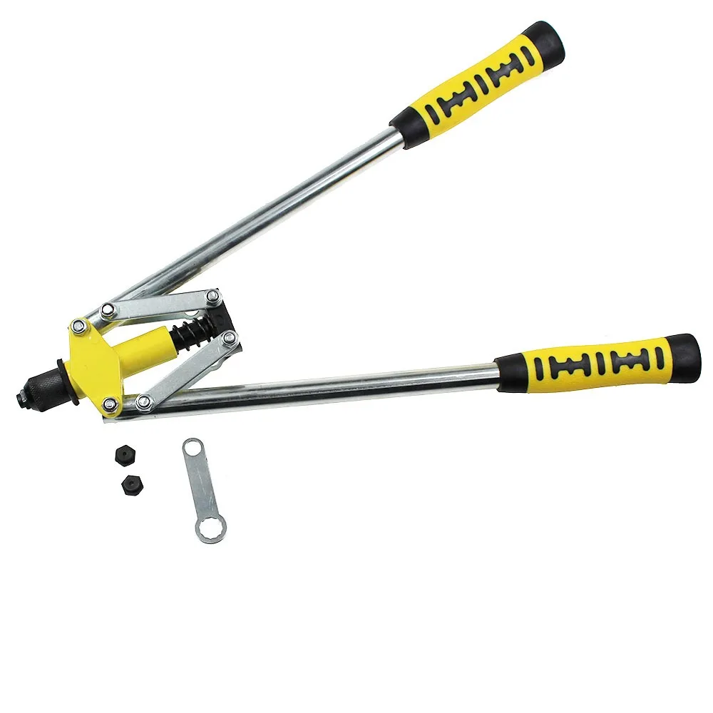 1set Double Core-Pulling Hand Riveter Gun Manually Pull Rivet Gun Pull Cap Gun Willow Rivet Hand ...