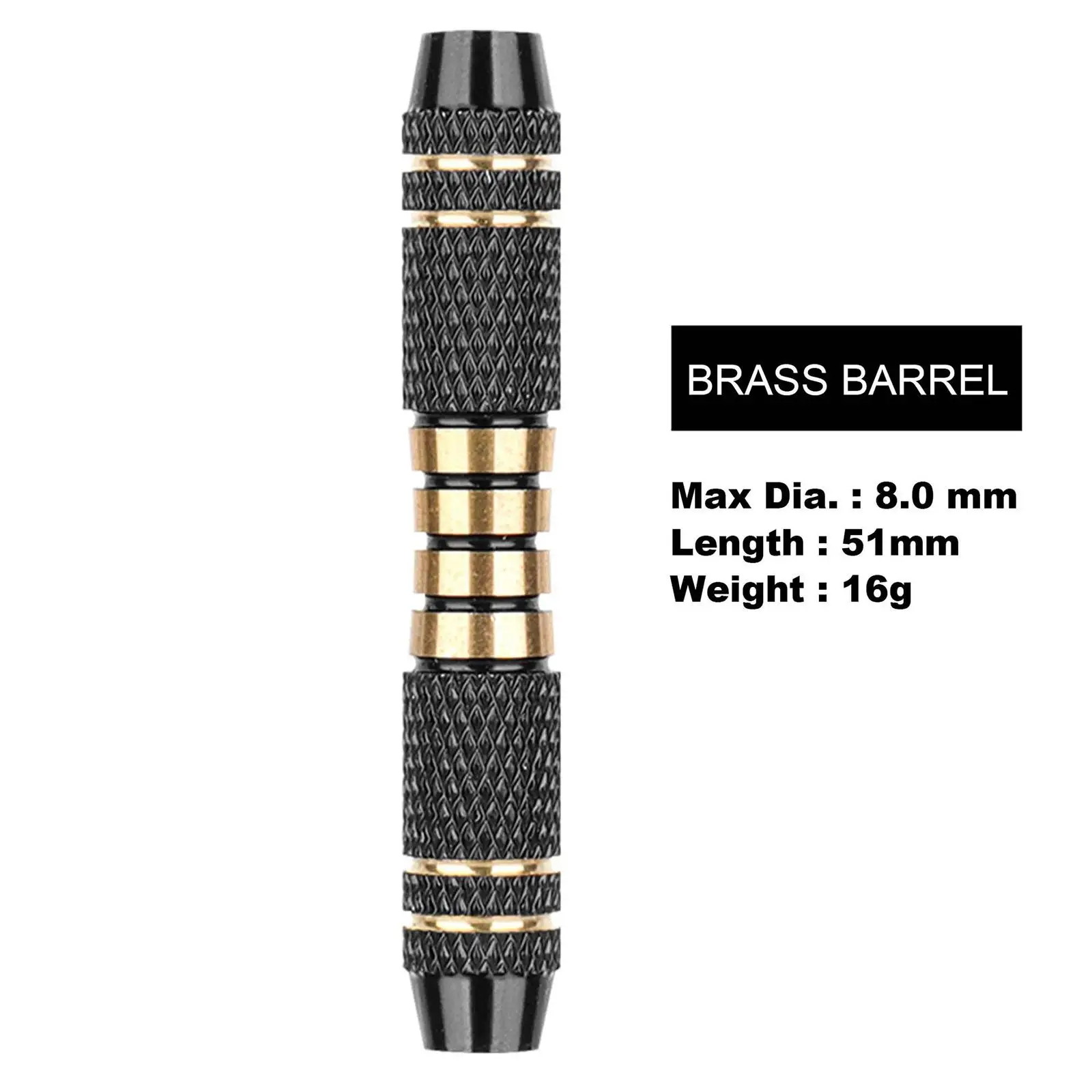3x Copper Dart Barrels Only Portable 16G 2BA Thread Darts Replacement ...