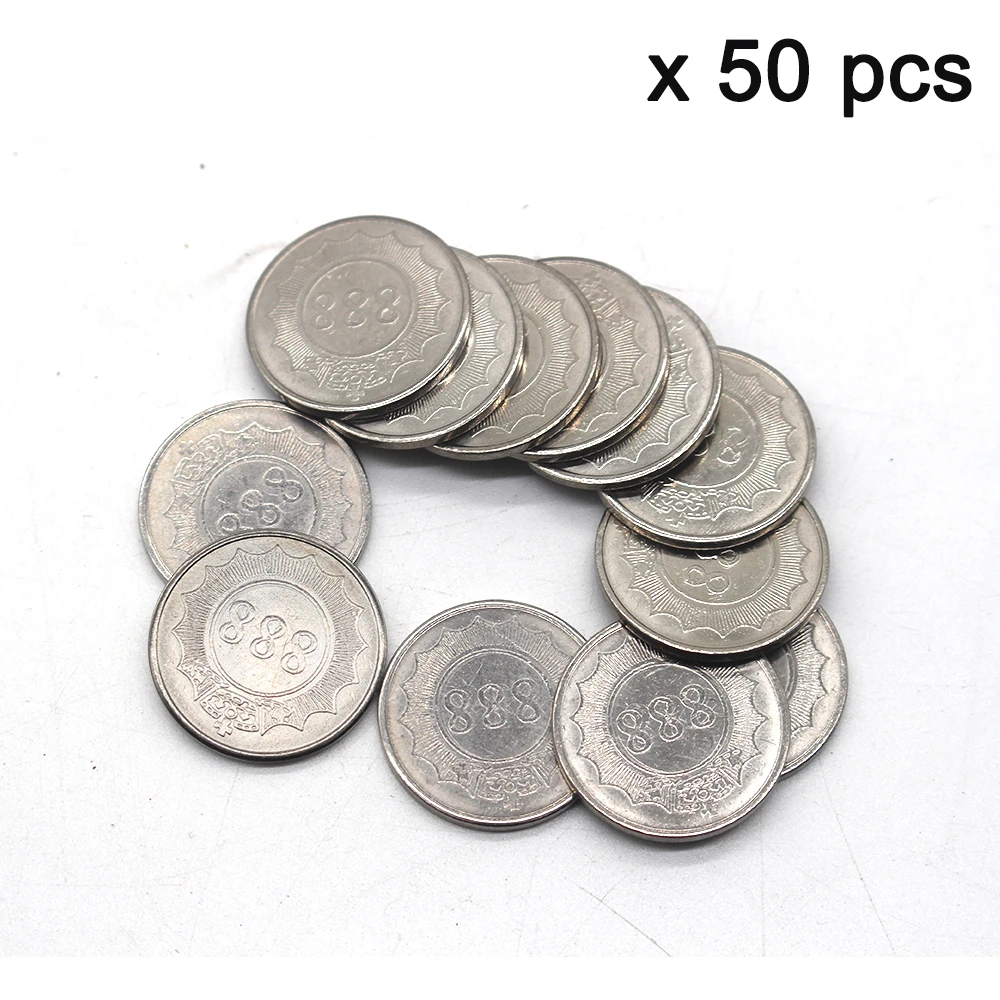 50pcs-Arcade-Game-Coin-Token-Stainless-Steel-Coin-Tokens-Custom-Tokens ...