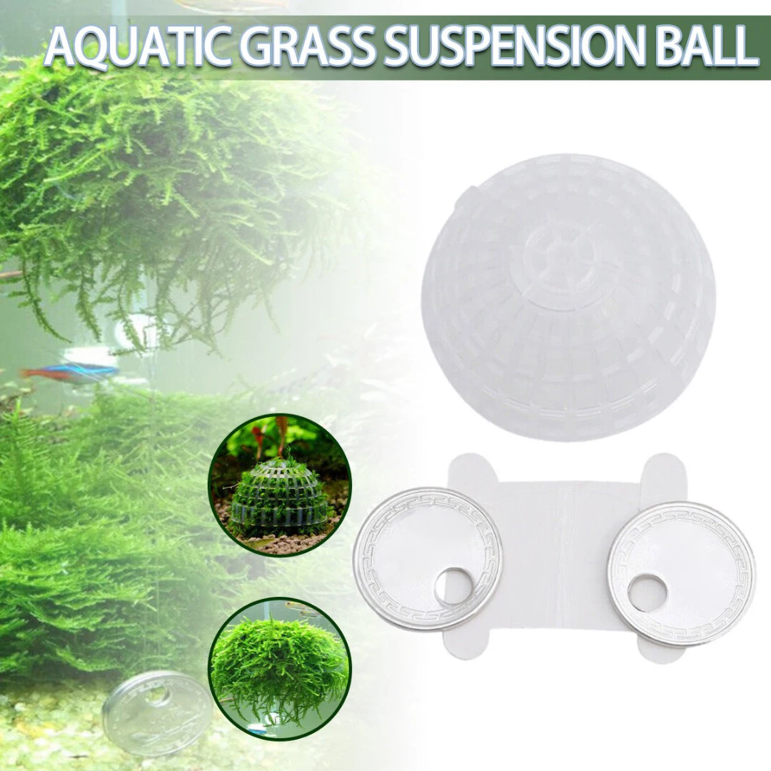 Transparente Aquarium Fish Tank Float Moss Ball, Titular Filtração de ...
