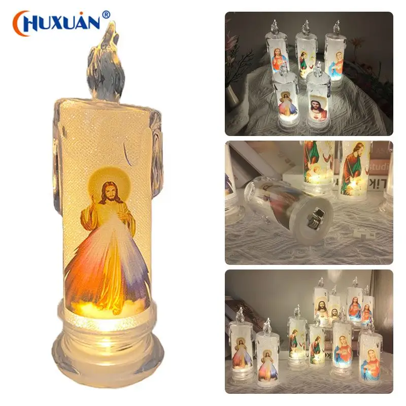 Jesus Catholic Christian Religious Ceremony Virgin Electronic Flameless ...