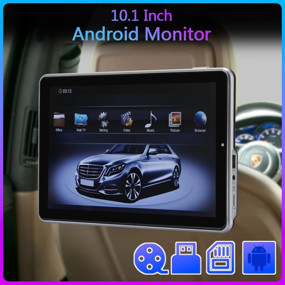 10-1-inch-Android-Car-Headrest-Monitor-1080P-video-IPS-Touch-Screen ...
