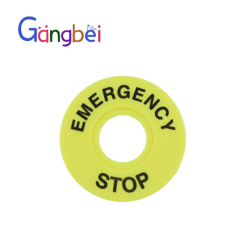 60mm-22mm-yellow-card-warning-signs-in-the-emergency-stop-button-to ...