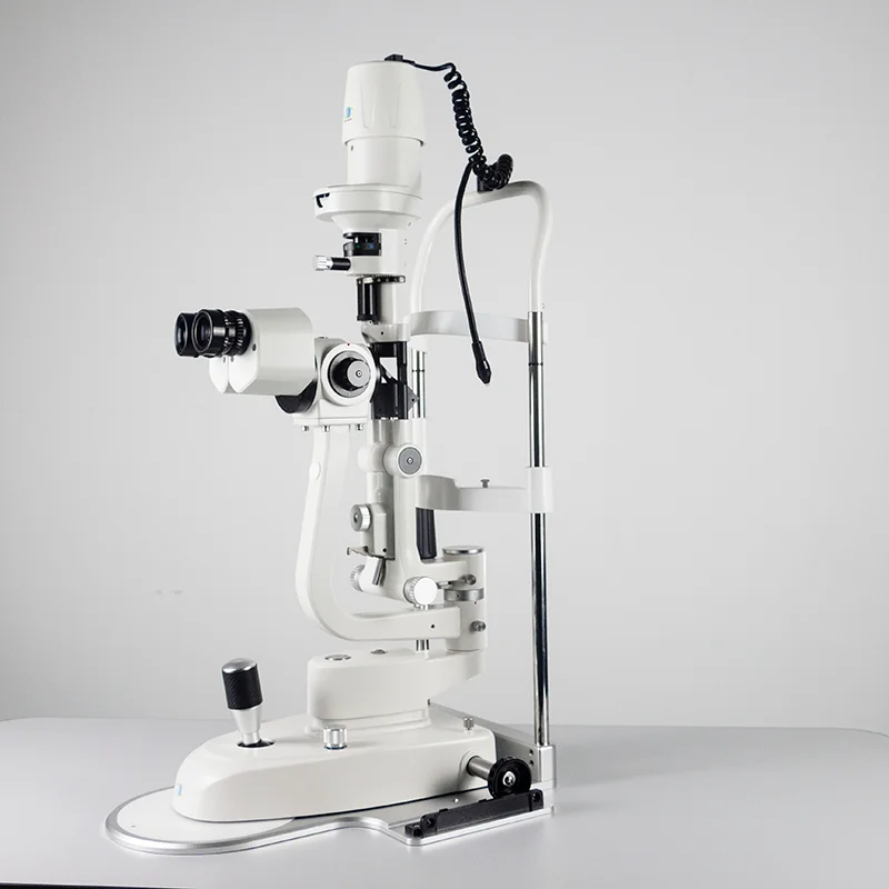 Five times magnification ophthalmic slit lamp optometry microscope with ...