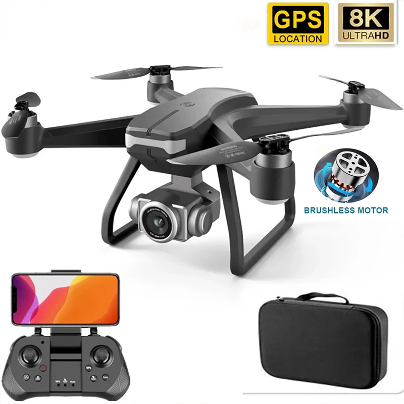 Professional GPS Camera Drone 8K HD 5G FPV WIFI Smart Follow Brushless ...