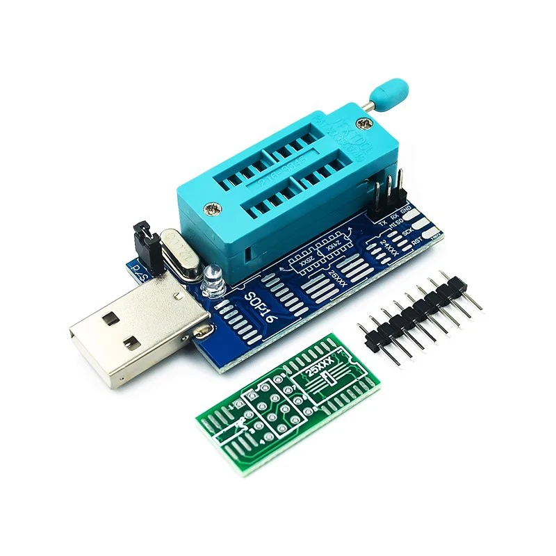 CH341 Bios Board MX25L6405 W25Q64 USB Programmer LCD Burner Progammer ...