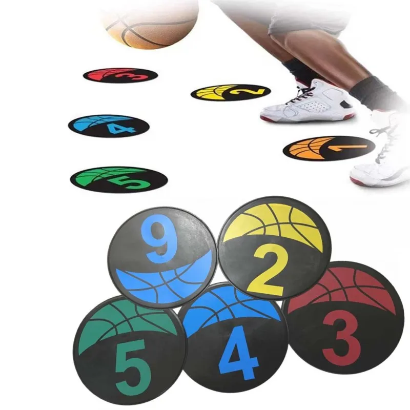 9-Polegadas-Basketball-Spot-Marker-Colorido-Anti-Slip-Borracha-Sports ...