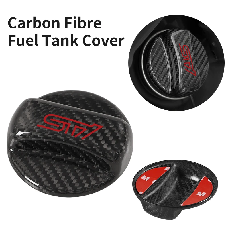 Car Carbon Fibre Fuel Cap Fuel Tank Decorative Protection Cover For ...