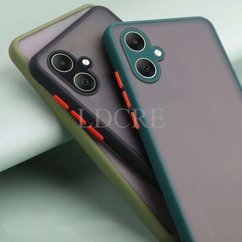 For Samsung Galaxy A06 Case Silicone TPU Matte Transparent Cover ...