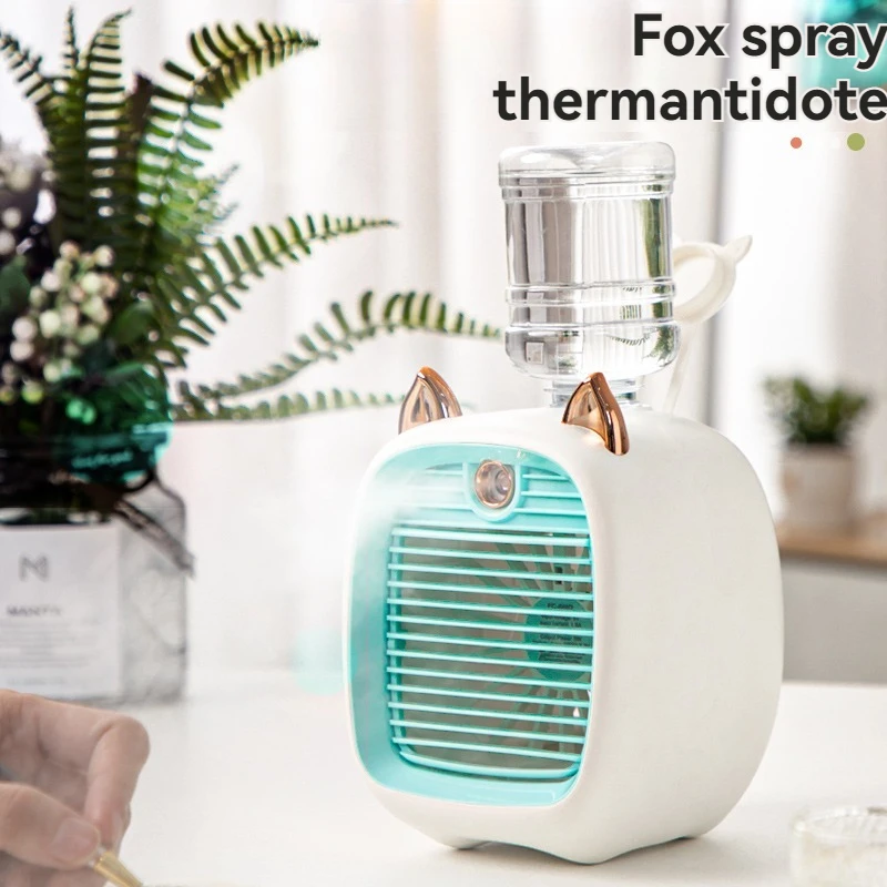 Little-Fox-spray-Fan-Desktop-Office-Small-Mini-USB-Charging-Dormitory ...