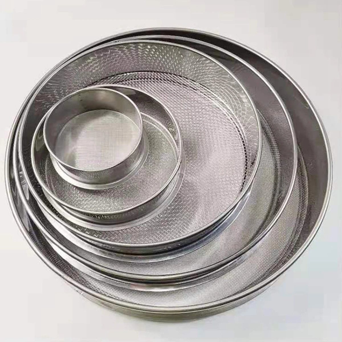 2-500 Mesh 304 Stainless Steel Strainers Multi-size Kitchen Food Flour ...