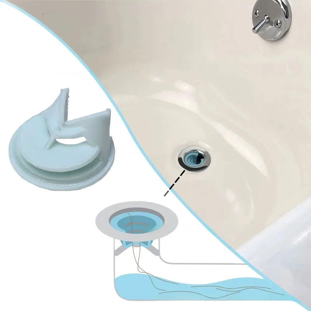 1.3/1.7cm Bathtub Drain Funnel For Hair Clog Prevention,sewer Filter ...