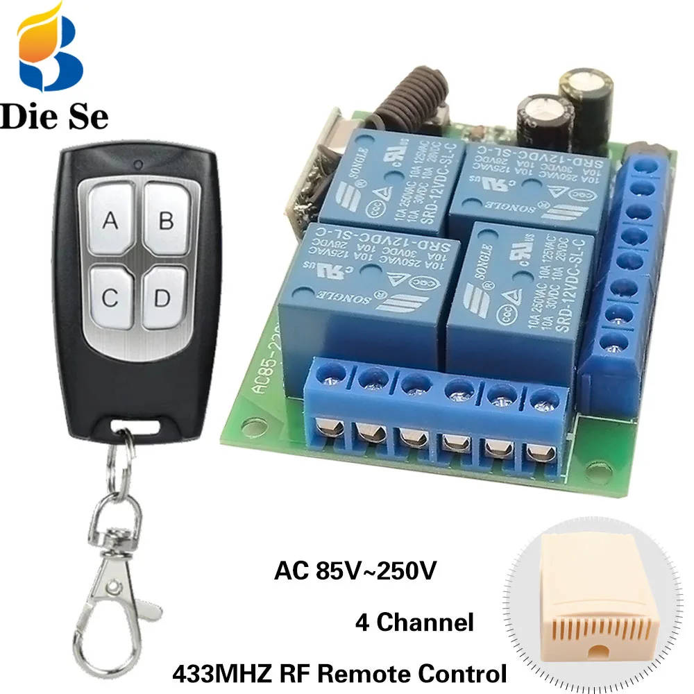 433mhz-universal-controle-remoto-receptor-ac-110v-220v-10a-controlador ...