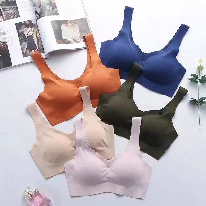 Women-Seamless-Ice-Silk-Bras-Soft-Skin-friendly-Underwear-Thin-Wireless ...