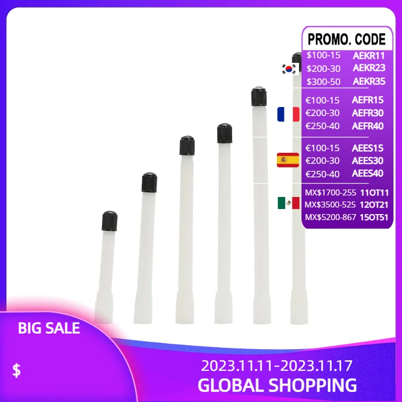 4pcs-Plastic-Truck-Valve-Extension-Straight-Plastic-Bus-Tire-Valve-Stem ...