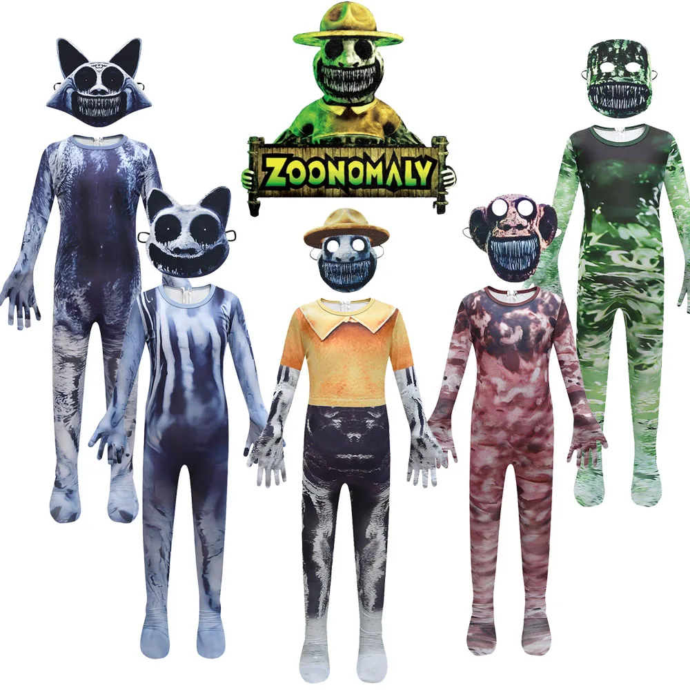 Scare Game ZOONOMALY Cat Cosplay Costume Boys Girls Zoo Anomaly Guard ...