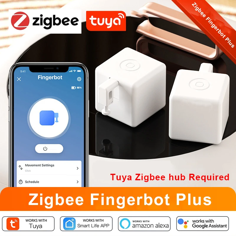 Tuya Smart Zigbee Fingerbot Plus Switch Button Pusher Touch Arms ...