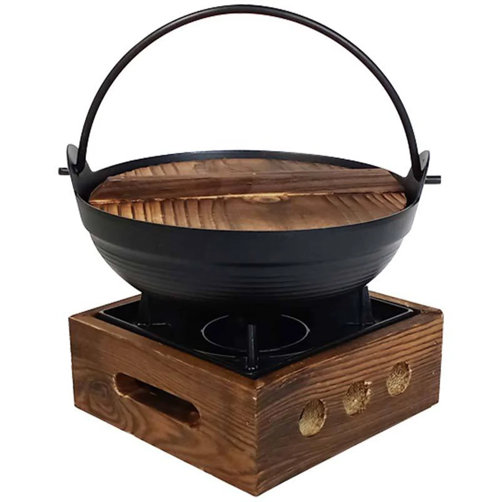 Shabu-Sukiyaki-Japanese-Cookware-Donabe-Casserole-Pots-Wood-Iron ...