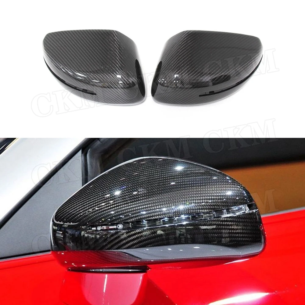 Carbon-fiber-ABS-Material-Mirror-Cover-For-Audi-R8-2008-2009-2010-2011 ...
