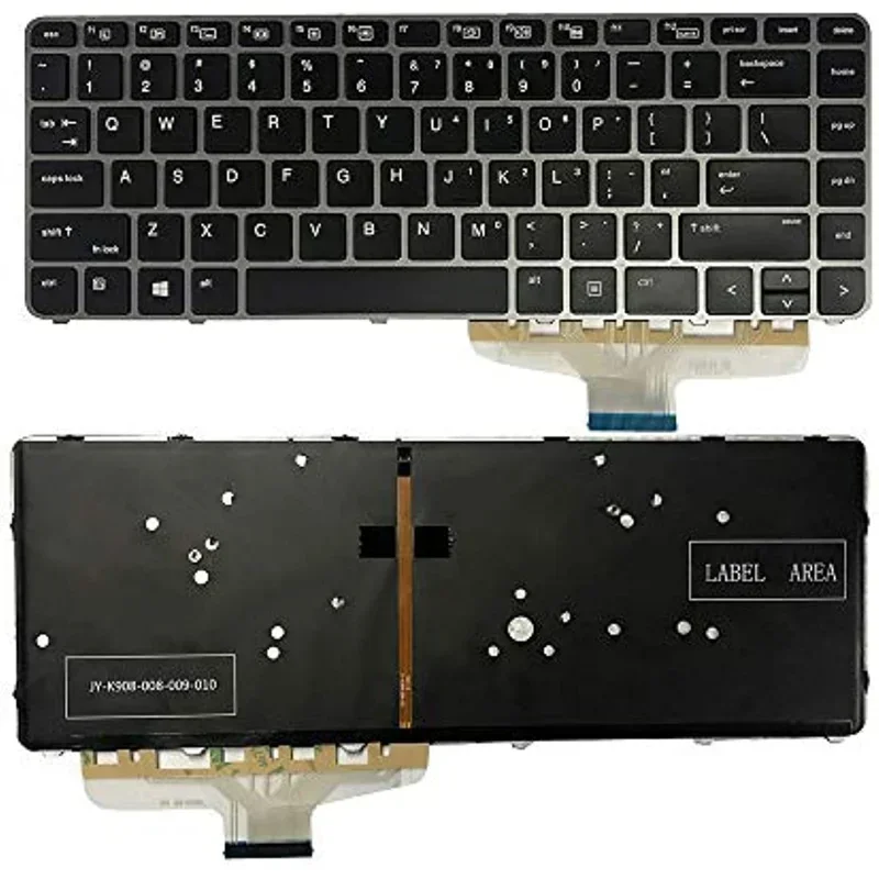 Laptop Backlit US Keyboard Replacement for HP Elitebook Folio 1040 G3 ...
