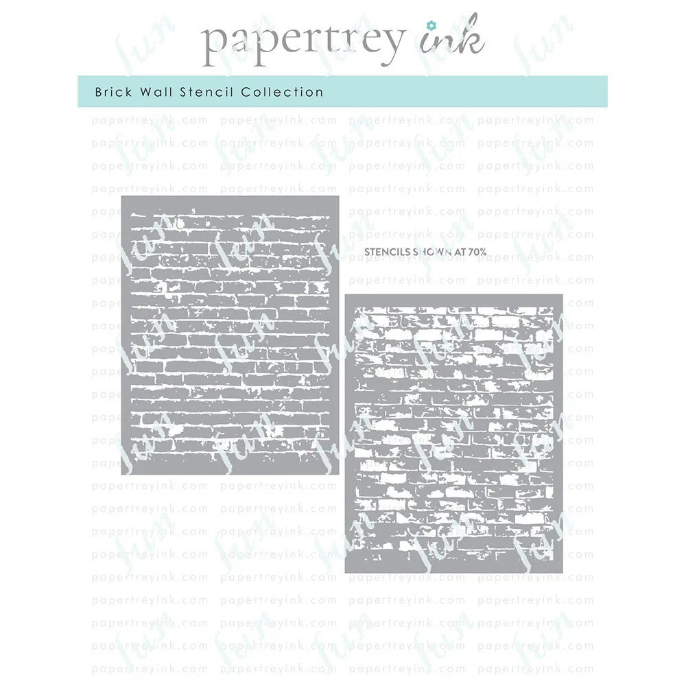 Brick Wall Cutting Dies | Photo Album Template | Brick Wall Template ...