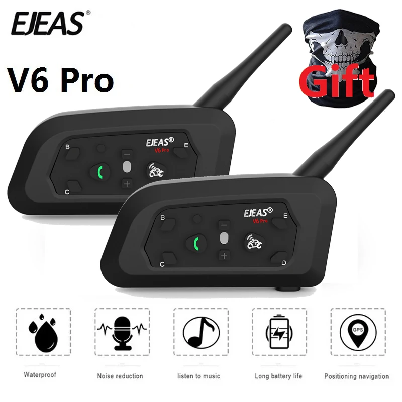 Ejeas-V6-PRO-Bluetooth-Motocicleta-Intercom-Capacete-Headset-6-Riders ...