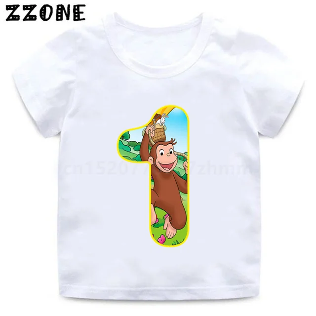 Curious George 1st Birthday Shirt