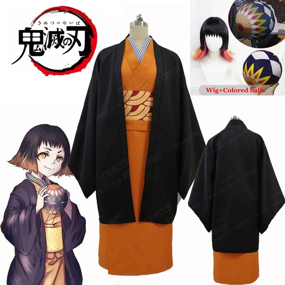 Demon Slayer Kimetsu No Yaiba Susamaru Kimono Cosplay Costumes Uniform ...