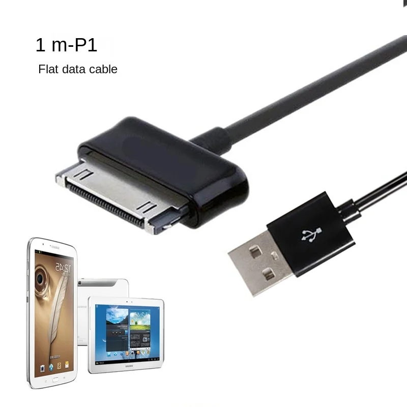 For P1000 USB Sync Data Cable Charger FOR Samsung Galaxy Tab Note 7 10. ...