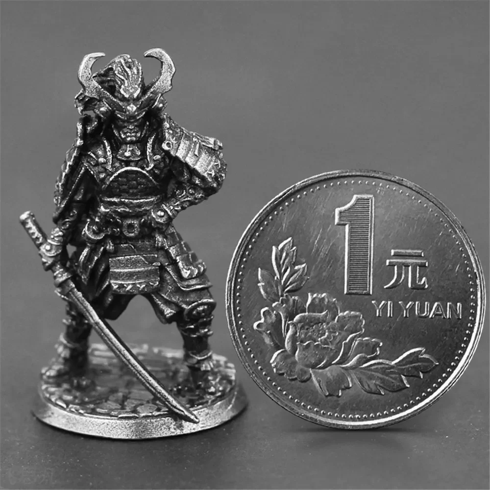 Copper Japanese Shogunate Samurai Soldier Figurines Miniatures Vintage ...