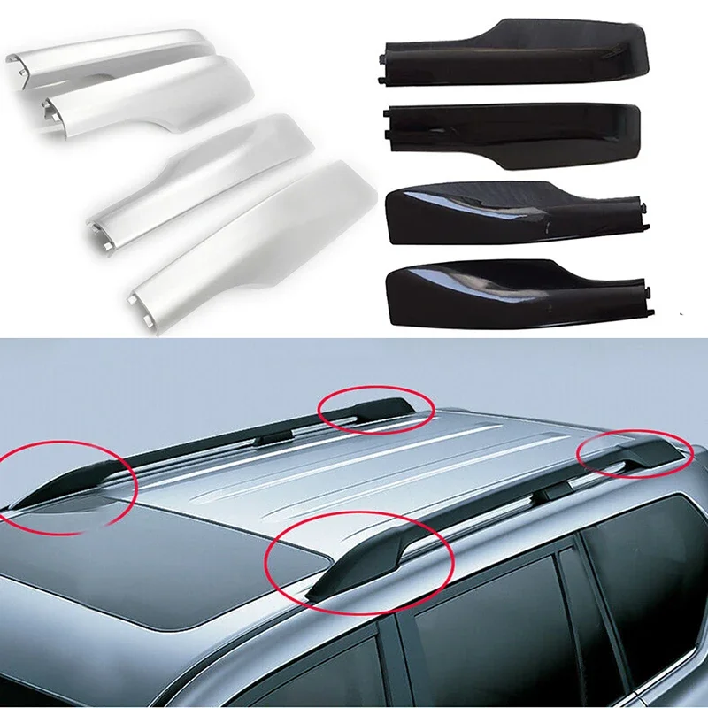 4p Roof Rails Rack End Cover Shell For Toyota Land Cruiser LC200 FJ200 ...