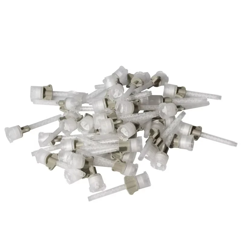50pcs/set Dental Disposable Mixing Tips Silicone Rubber Impression ...