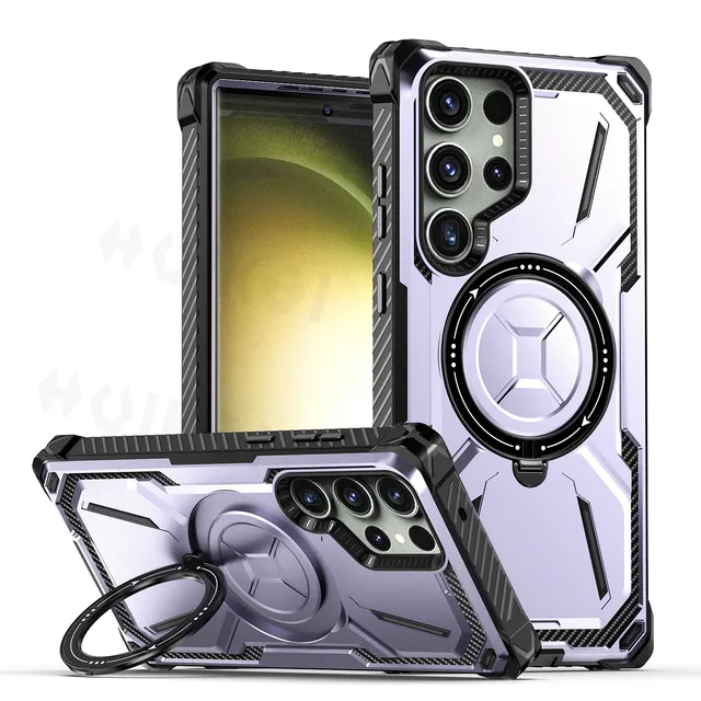 Magnetic Mag-Safe Case for Samsung Galaxy S23 Ultra S23 Plus S23 Heavy ...