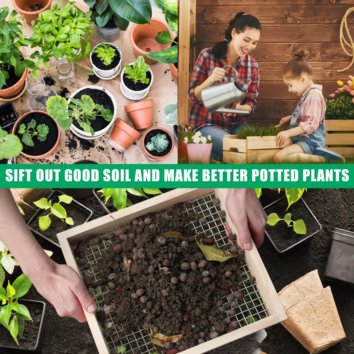 Handheld Garden Soil Sieve – Garden Gear Pro Supply