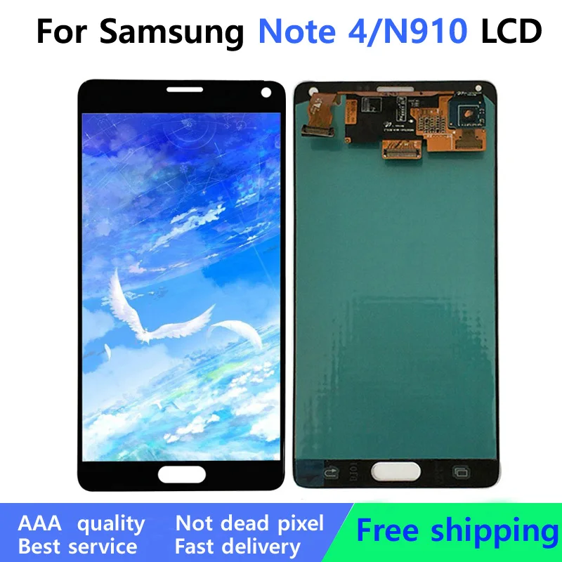 Tested-Note-4-LCD-Screen-For-Samsung-Galaxy-Note-4-Note4-N910-N910A ...