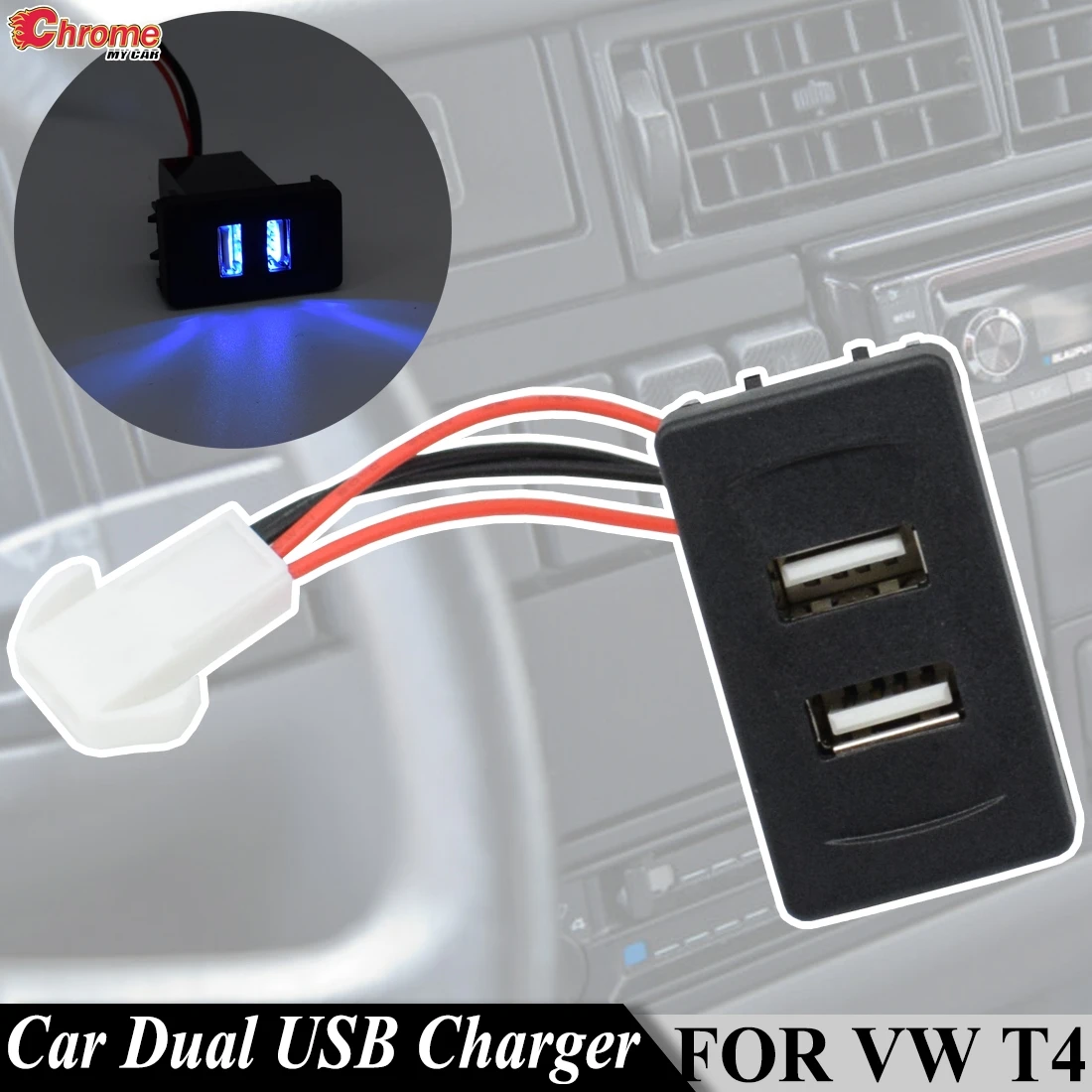 Inversor-de-cargador-de-veh-culo-USB-para-VW-Transporter-T4-accesorios ...