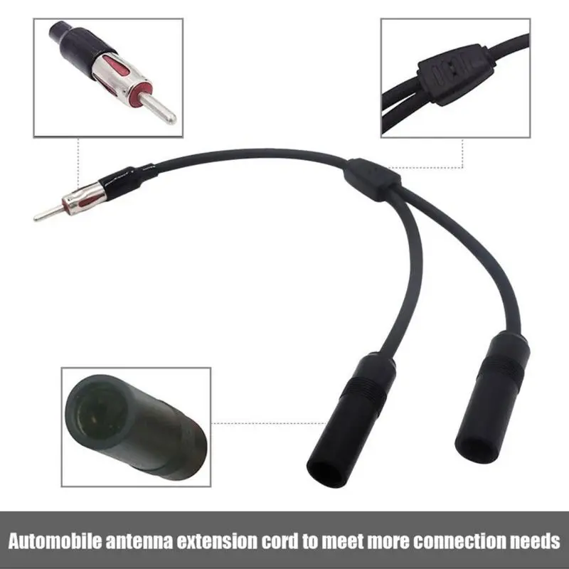 Car Radio Antenna Extension Cable FM Radio Car Antenna 1 For 2 Car ...