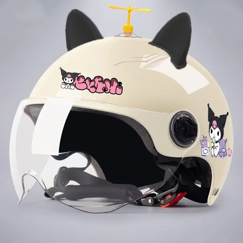 Kawaii-Sanrio-Kuromi-Helmet-Male-and-Female-Anime-Four-Seasons ...