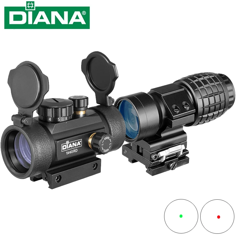 3x Magnifier Holographic 1x40 Green Dot Sight | 3x Holographic Tactical ...