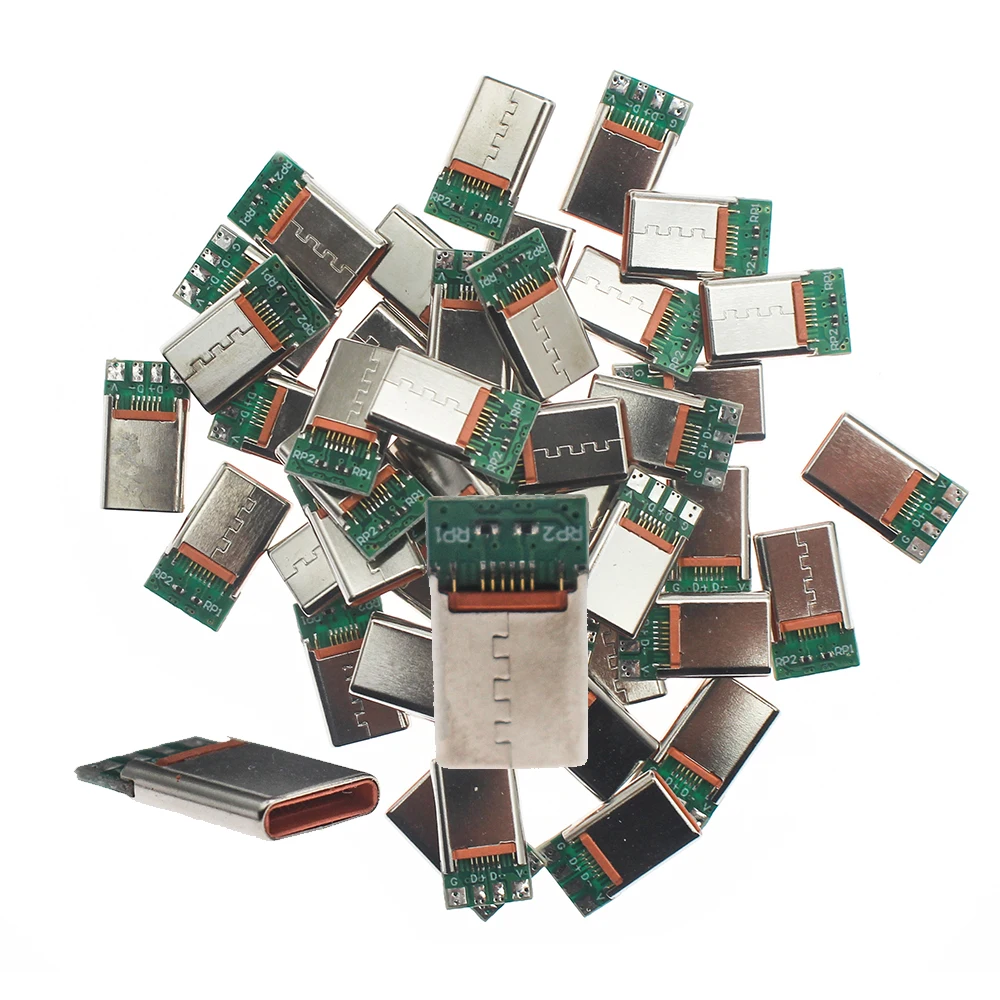 USB-3-1-Tipo-C-Conectores-macho-24Pin-macho-Plug-Terminais-el-tricos ...