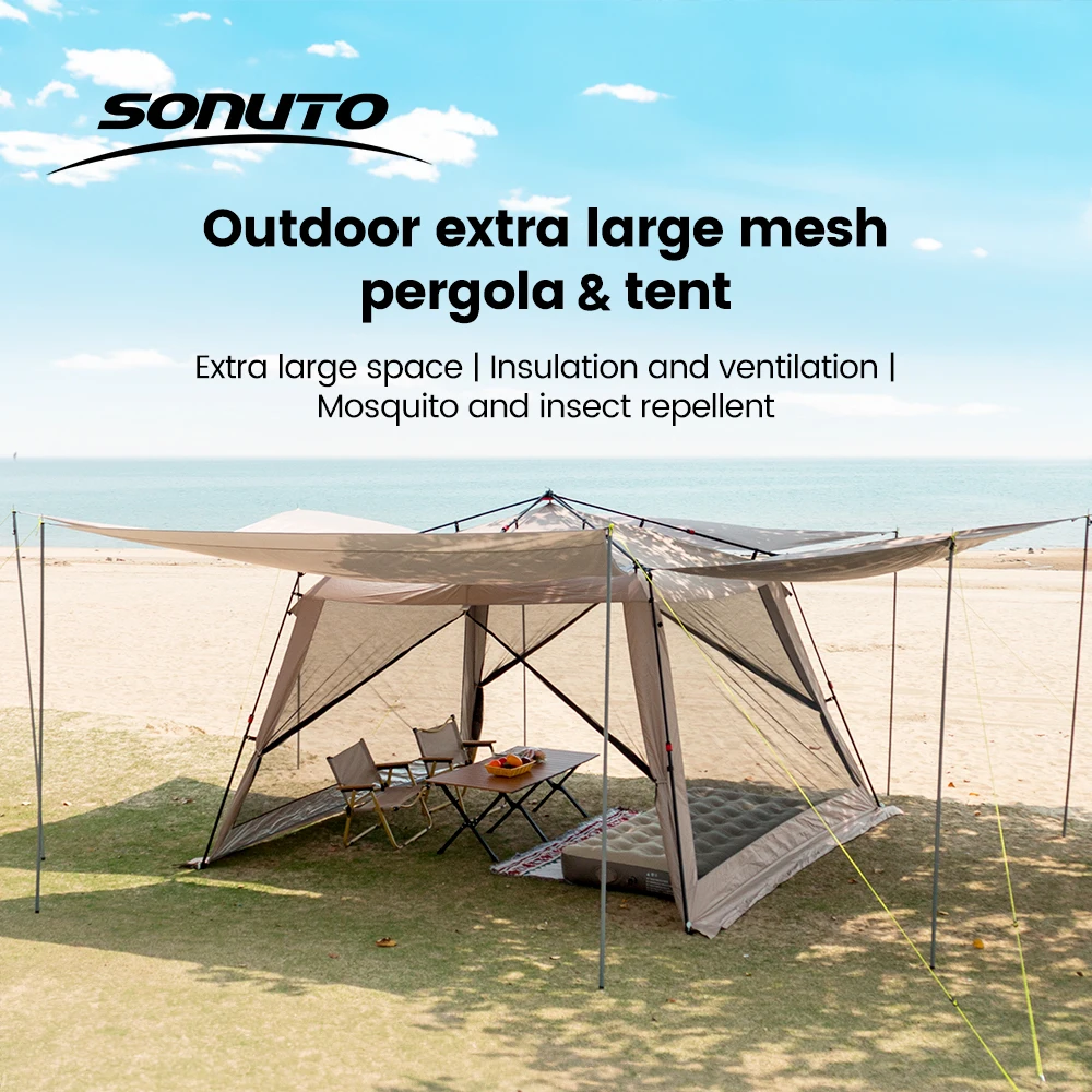 Sonuto-Outdoor-Canopy-Tent-Automatic-Quick-Opening-Aluminum-Pole ...