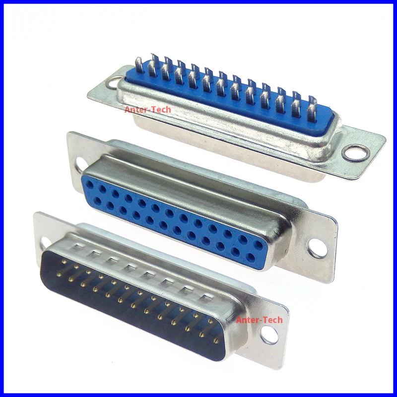 Generic Db25 Pole Data Cable Connector Plug Vga 2 Row 25 Pin Port ...