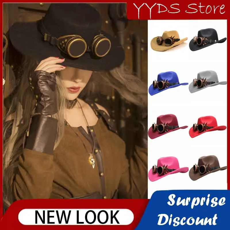 Parent-child Western Cowboy Hat Gothic Children Retro Autumn And Winter ...