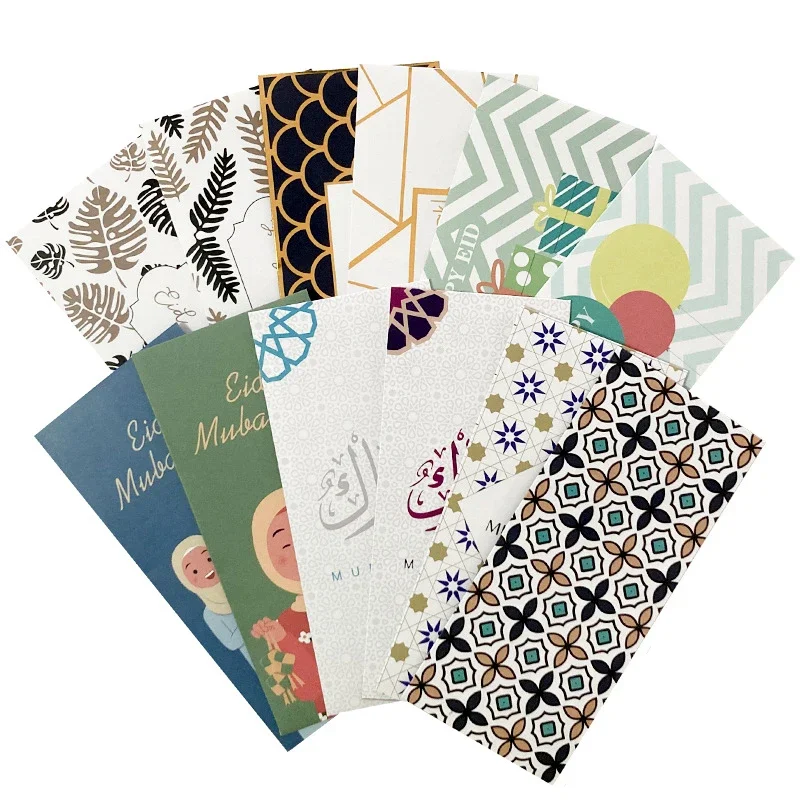 10Pcs-Eid-Mubarak-Theme-Printed-Envelope-Budget-Muslim-Cash-Envelope ...