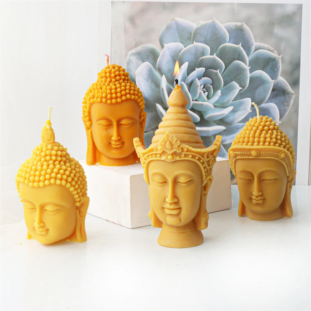 Buddha Head Decor: The Perfect Silicone Mold for Handmade Spiritual Art ...