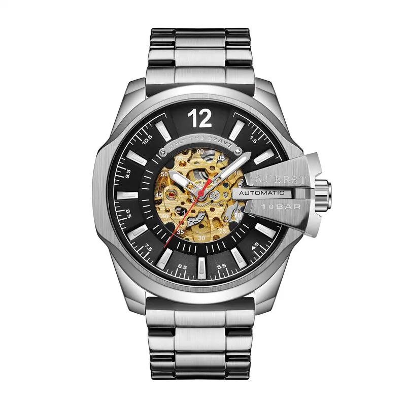 KUERST-Domineering-Large-Dial-Automatic-Mechanical-Watch-Hollowed-Out ...