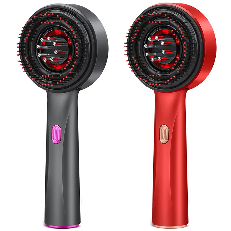 Electric Massage Comb Vibration Red Light Therapy Hair Growth Massage ...
